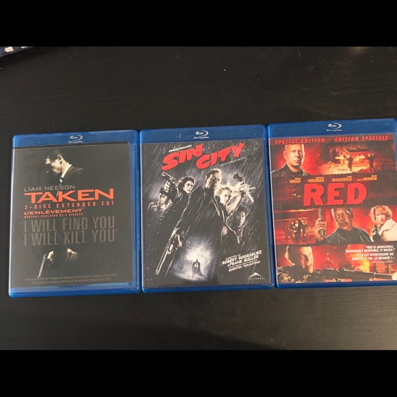 Media | Taken Sin City And Red On Blu Ray | Poshmark